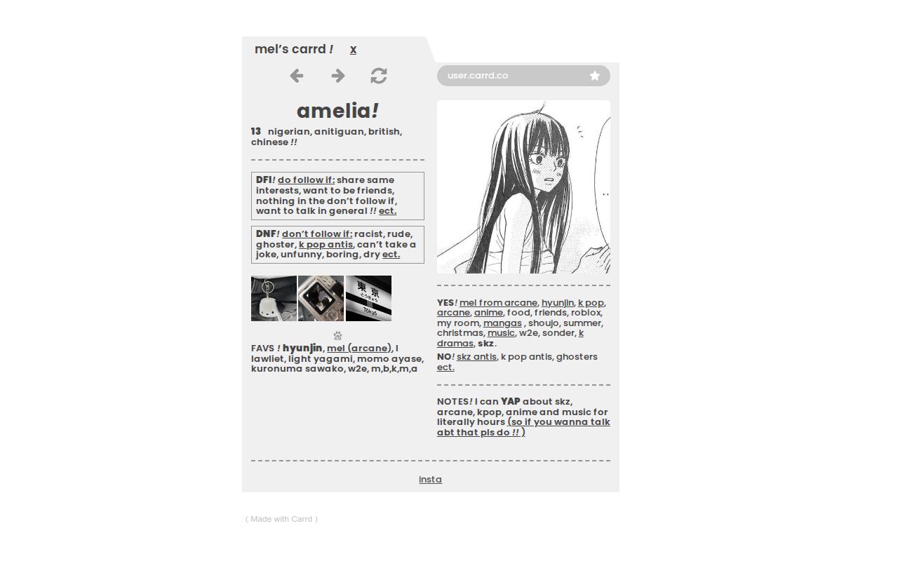 mel’s carrd